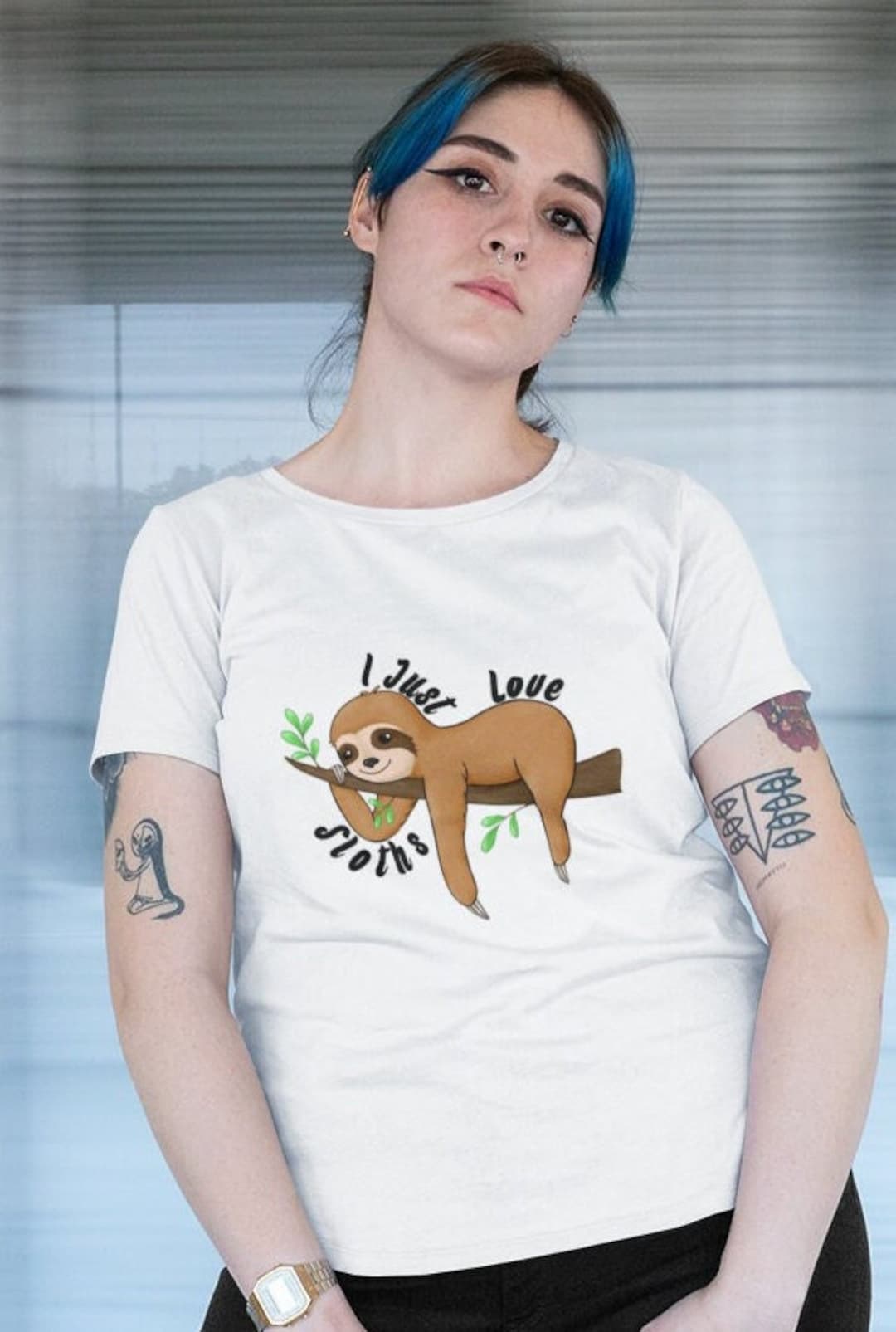 I Just Love Sloths T-shirt- Sloth Lover T-shirt - Available in Men's ...