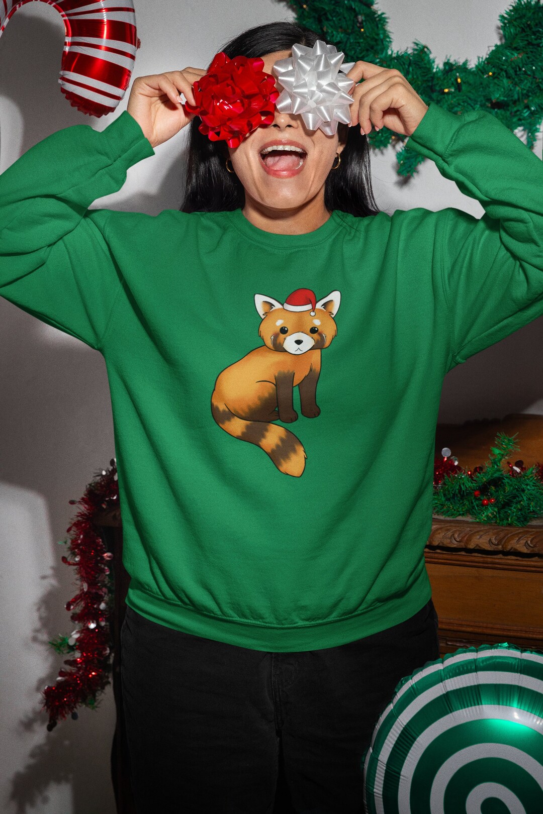 Red Panda Christmas Sweatshirt - Red Panda Lover - Red Panda Squad ...