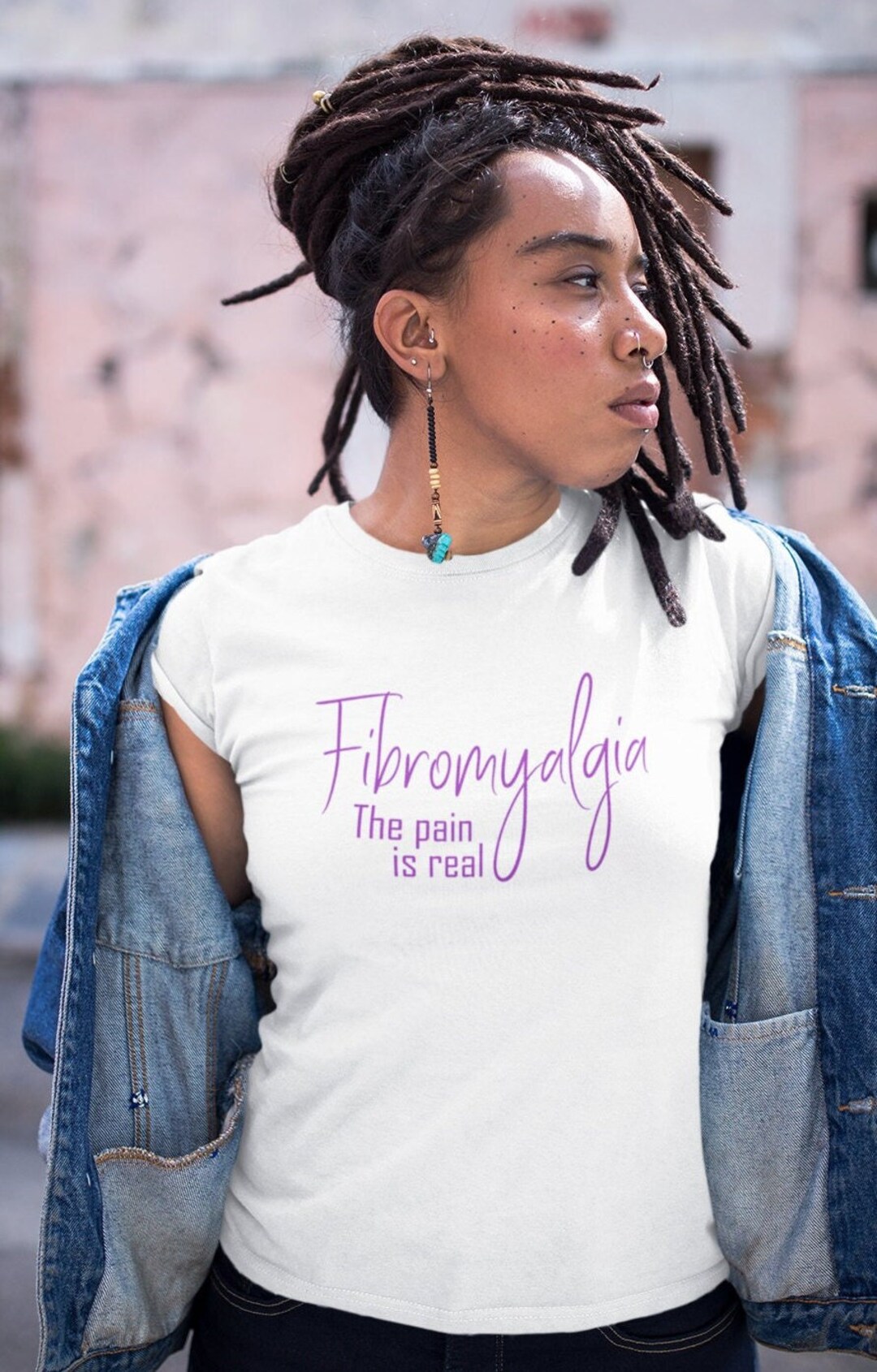 Fibromyalgia Awareness T-shirt: the Pain is Real, Chronic Pain Support ...