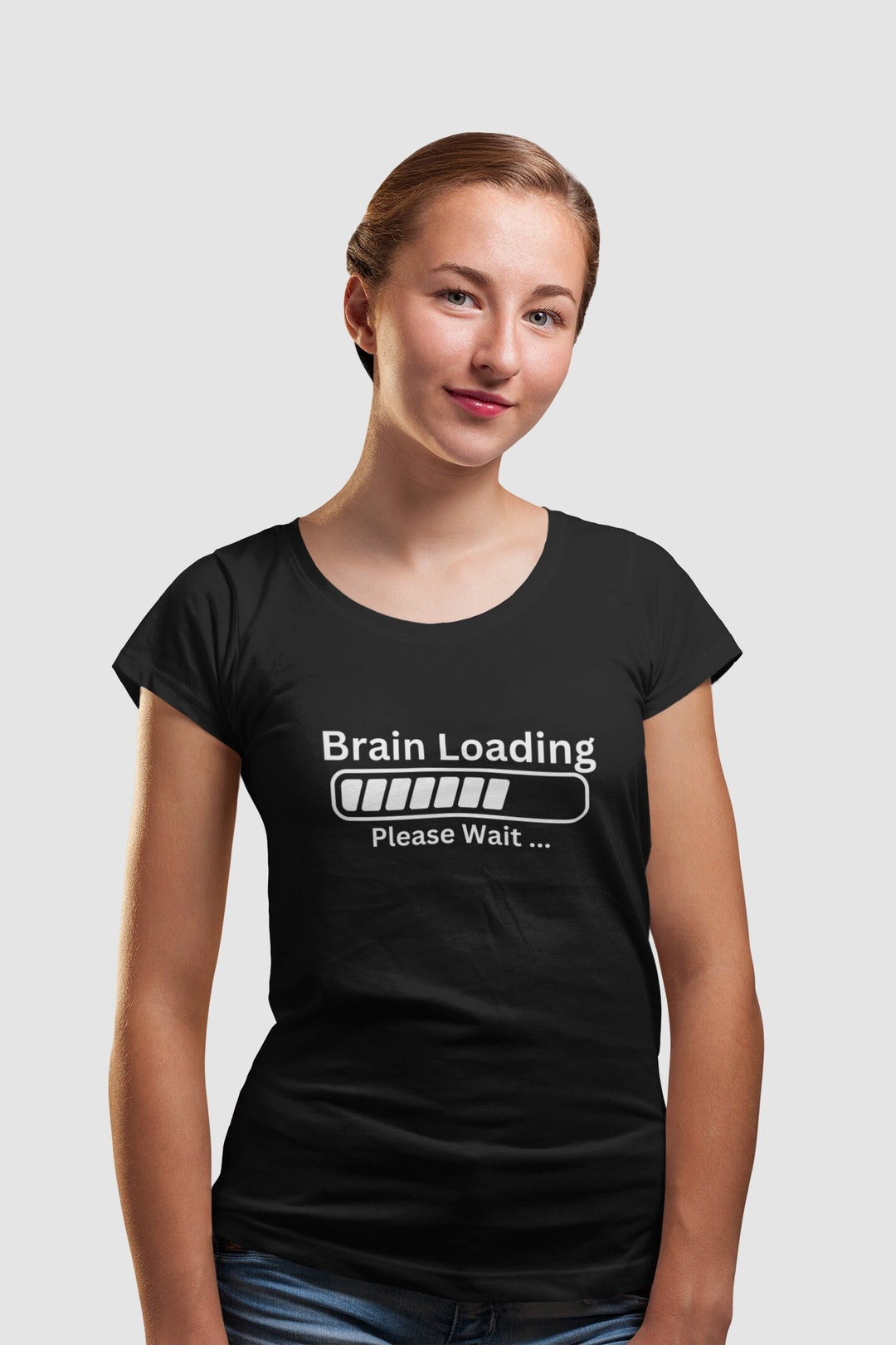 Brain Loading T-shirt: Mental Health Awareness, Unisex Cotton Tee - Etsy