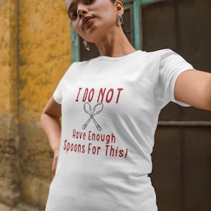 Unisex Spoonie T-shirt - Spoon Theory - Disability Awareness - Spoonie ...