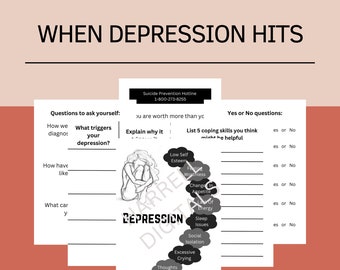Depression Triggers Checklist Mental Health Self Care Checklist ...
