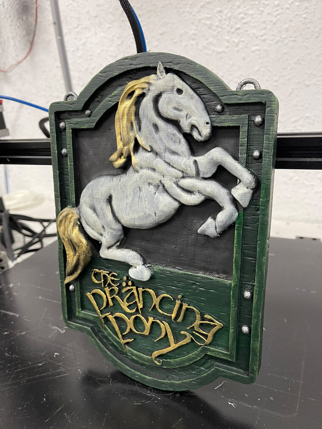 Prancing Pony Sign Lord of the Rings 30 Cm Width - Etsy