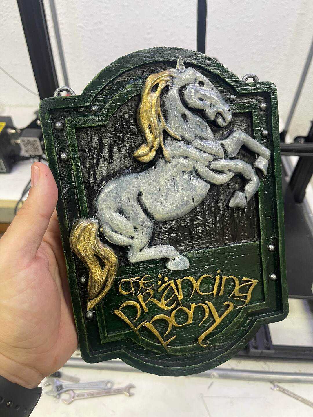 Prancing Pony Sign Lord of the Rings 18 Cm Width - Etsy