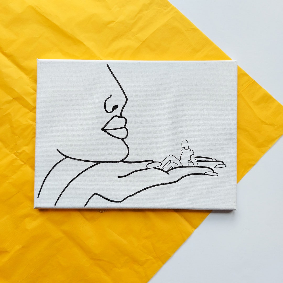 Pre Drawn Canvas for Painting. Outline Art. Outline Canvas. Colour in ...