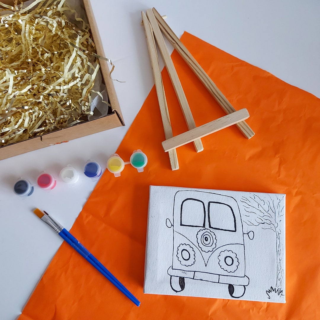 Camper Van Art Set. Art Party Set. Art Gift Box. Painting Set. - Etsy