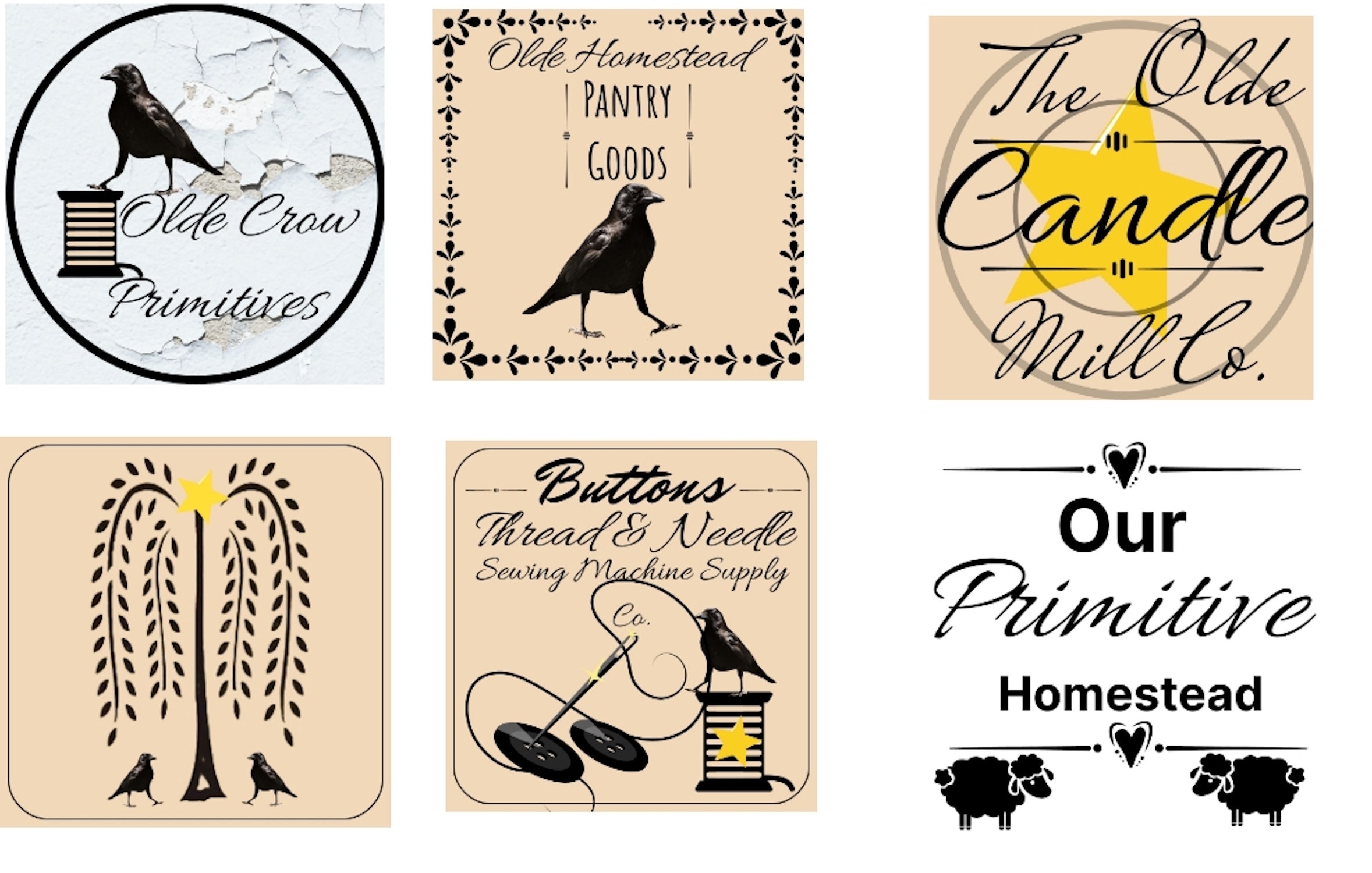 Instant Download Primitive Labels digital Download 6 2 X 2 Inch Labels ...