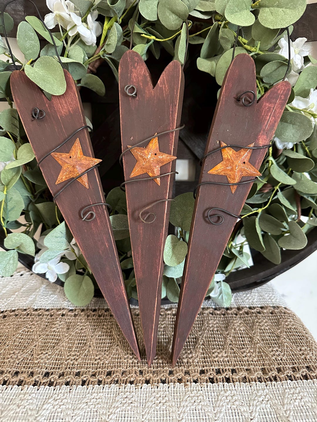 Primitive Heart Home Decor - Long Country-style Heart for Everyday ...