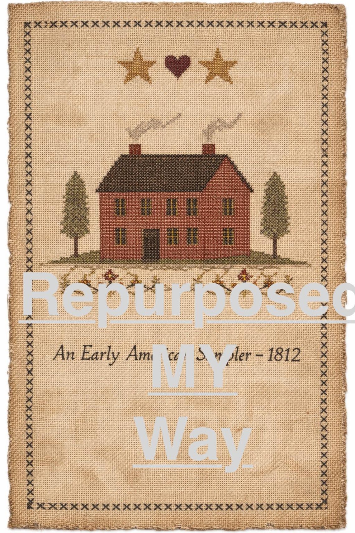 3 Early American Sampler Prints | Rustic Colonial Decor | Printable ...
