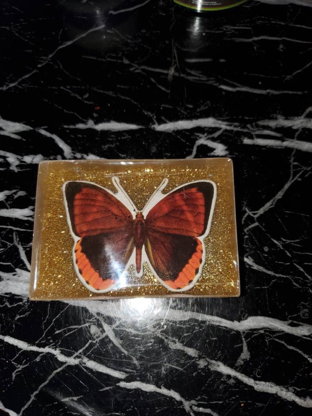Resin Art. Resin Brick. Resin Design. Resin Decor. Butterfly Resin. - Etsy