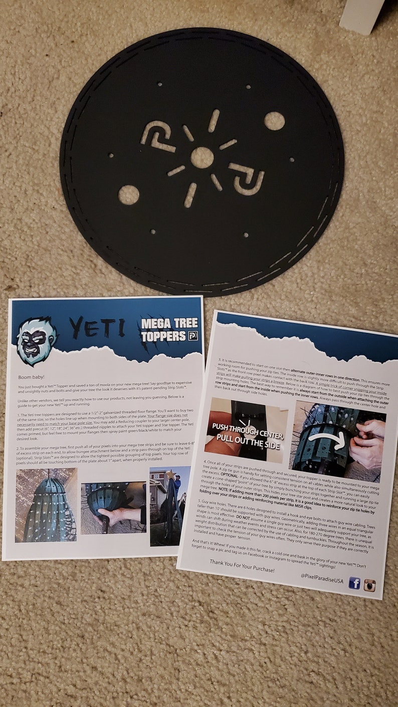 YETI Mega Tree Steel Topper - Etsy