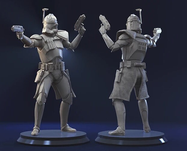 Captain Rex Action Figure Collectibles High Details Resin 3D Printed by ...