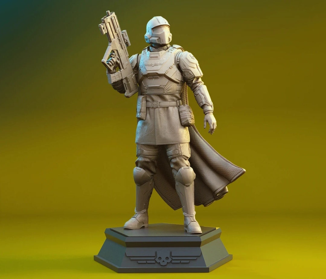 Helldiver - Action Figure - Collectibles - High Details - Resin 3D ...
