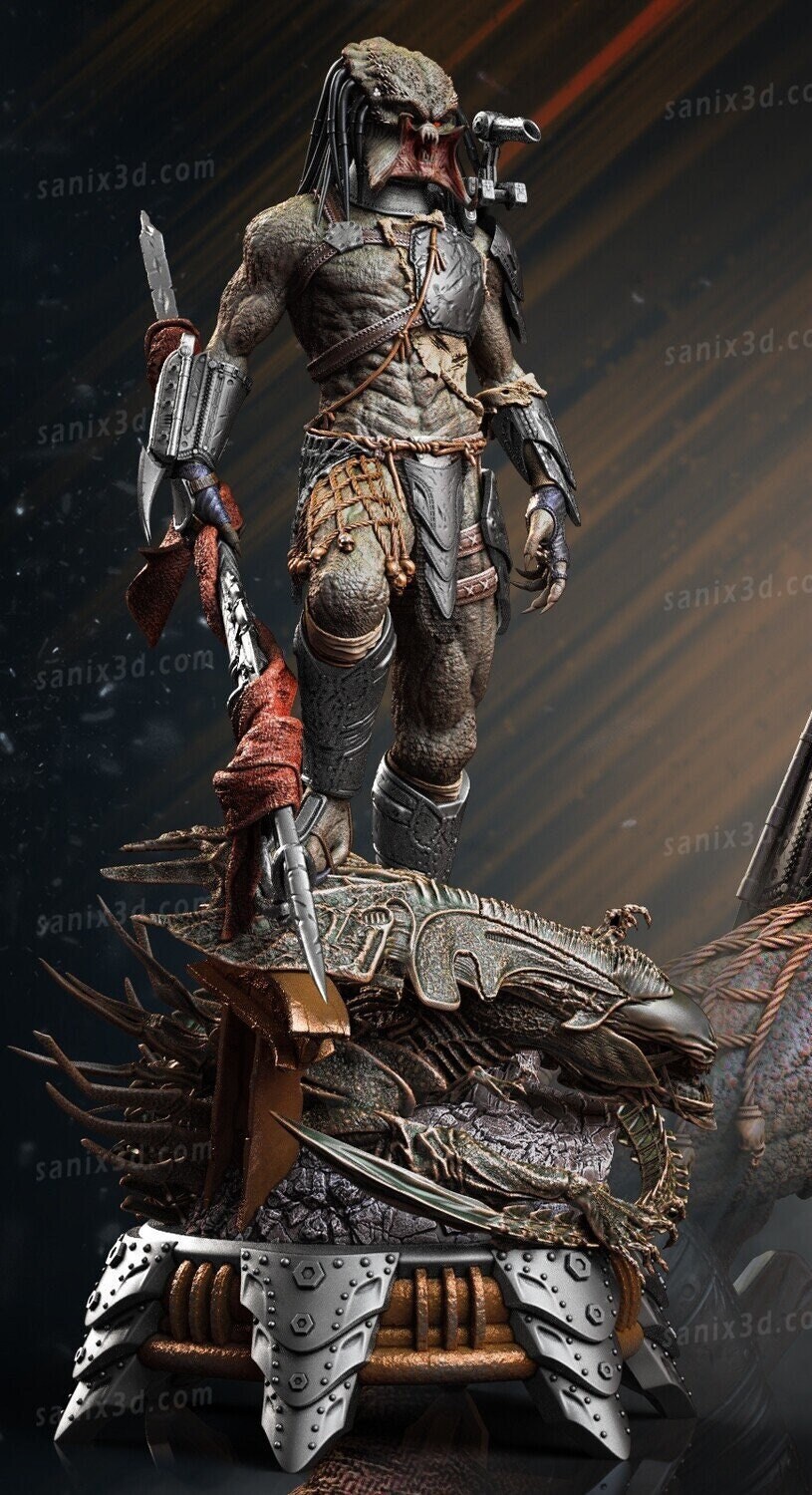 Alien Vs Predator Action Figure Collectibles High Details Resin 3D ...
