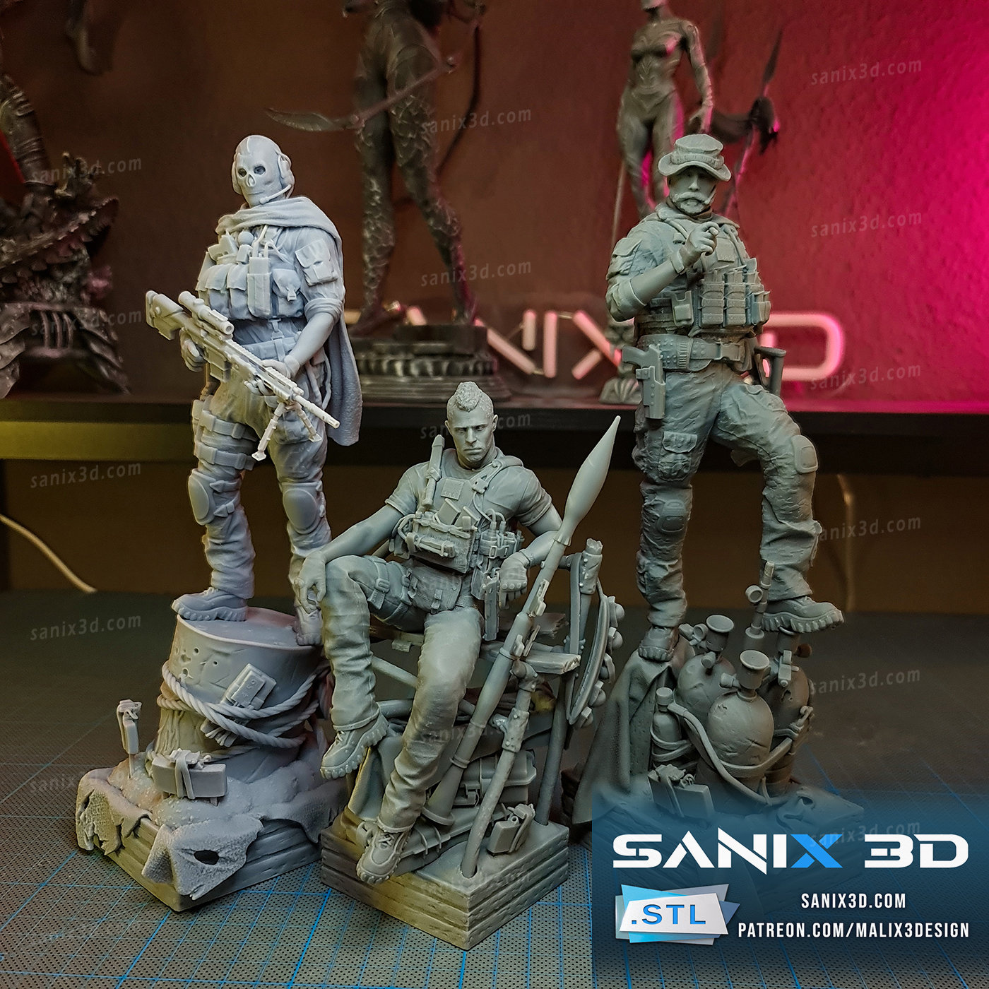 Soap Call of Duty Action Figure Collectibles High Details Resin 3D ...
