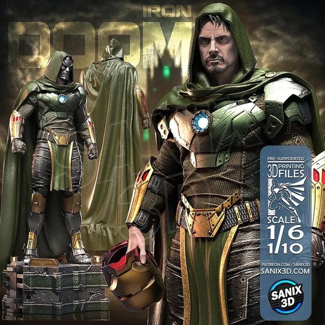 Iron Doom - Action Figure - Collectibles - High Details - Resin 3D ...