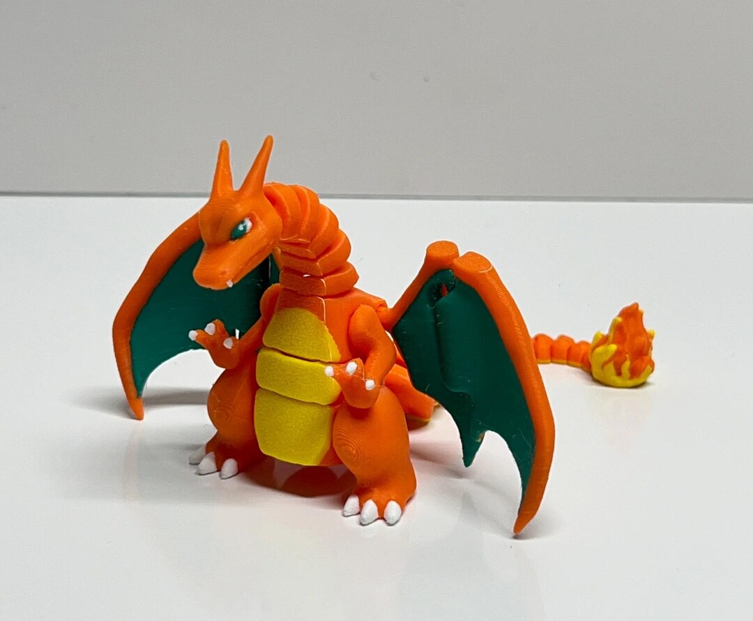 Flexi Charizard Figurine Articulated Pokemon Figure 3D Printed Pokemon Pokemon Decor ...