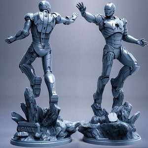 Iron Man Action Figure Collectibles High Details Resin 3D Printed by ...