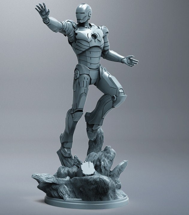 Iron Man Action Figure Collectibles High Details Resin 3D Printed by ...