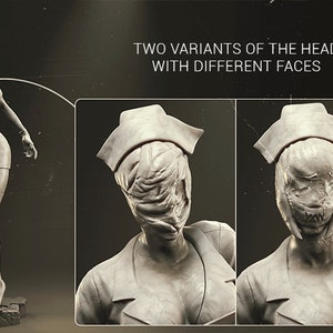 Bubble Head Nurse Action Figure Collectibles High Details Resin 3D ...