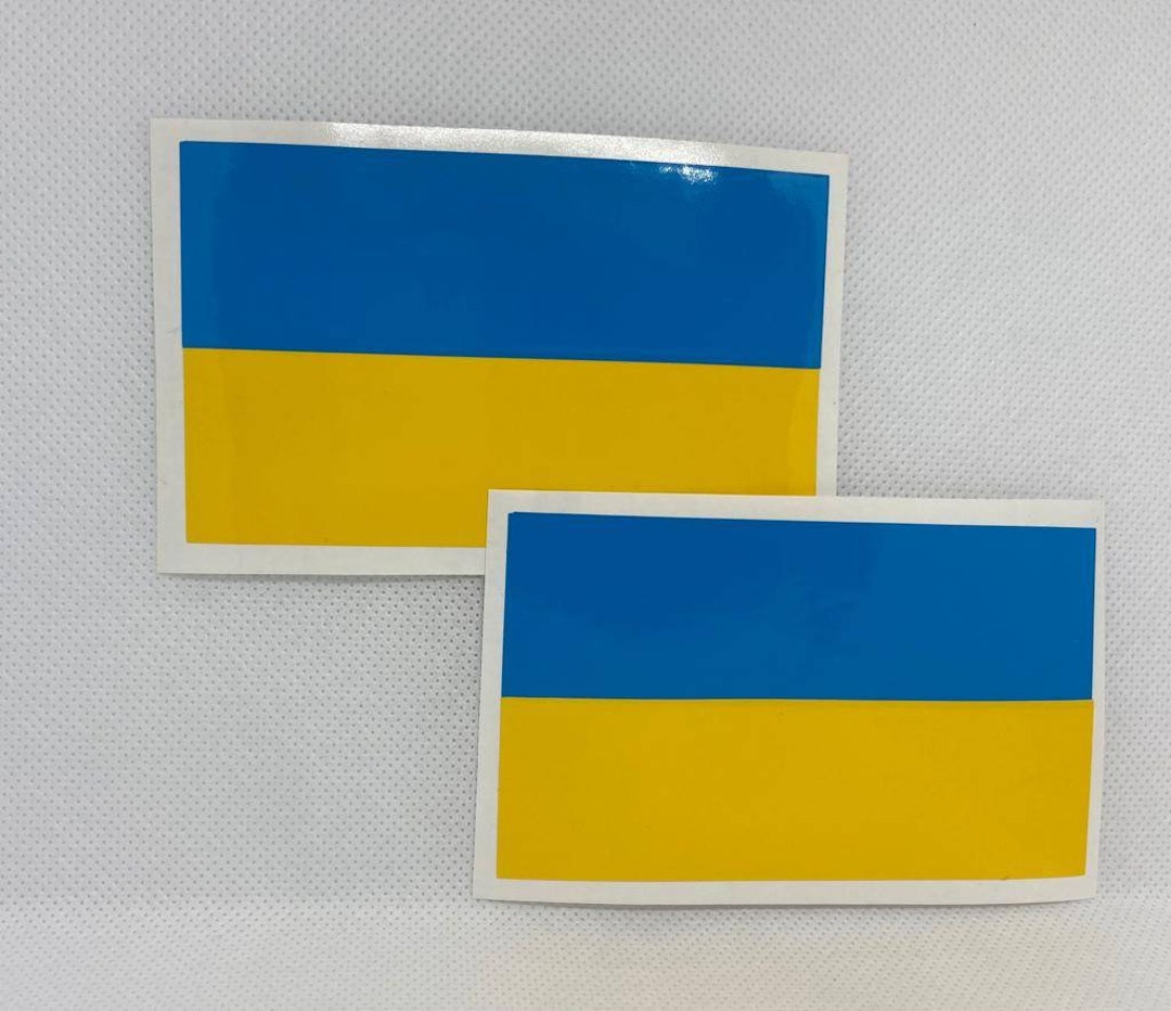 X2 Ukraine Flag Stickers Vinyl Selfadhesive High Quality 10x6 - Etsy