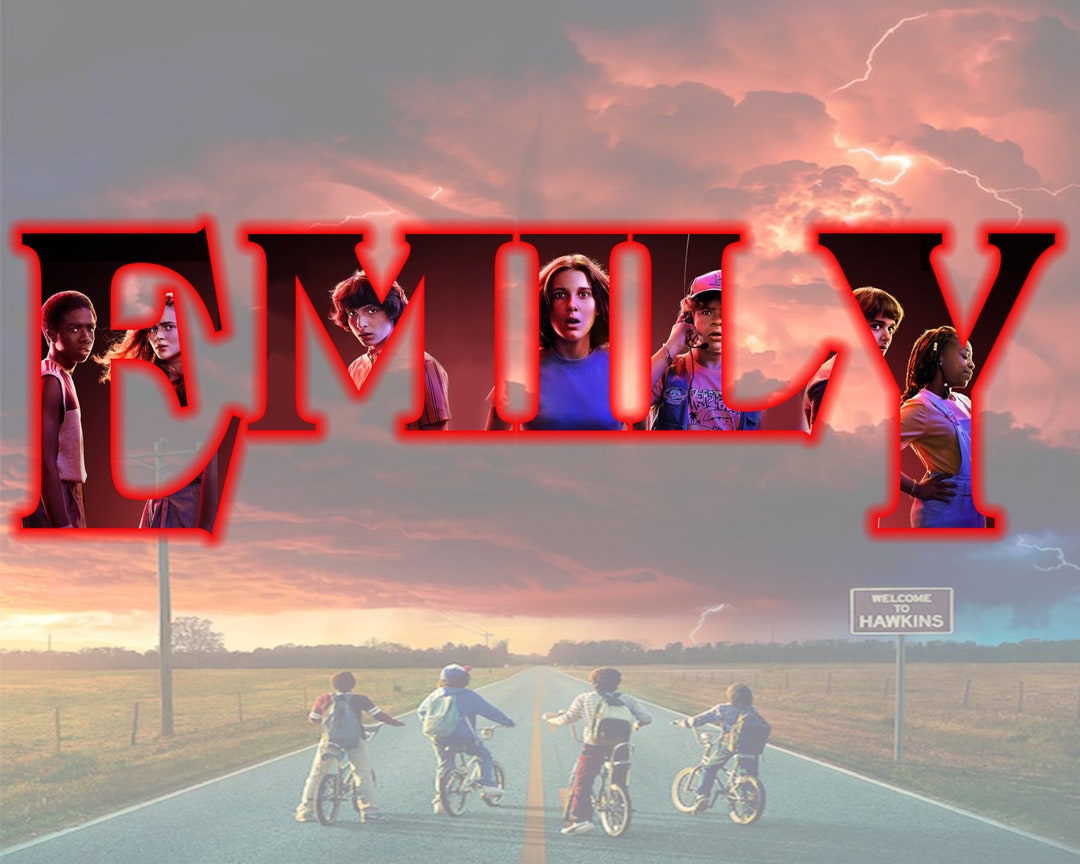 Personalized STRANGER THINGS Name Word Art // Print or Digital ...