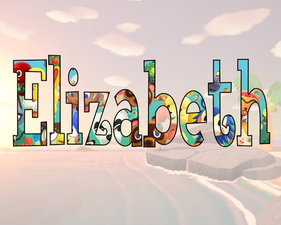 Personalized ANIMAL CROSSING Name Word Art // Print or Digital - Etsy
