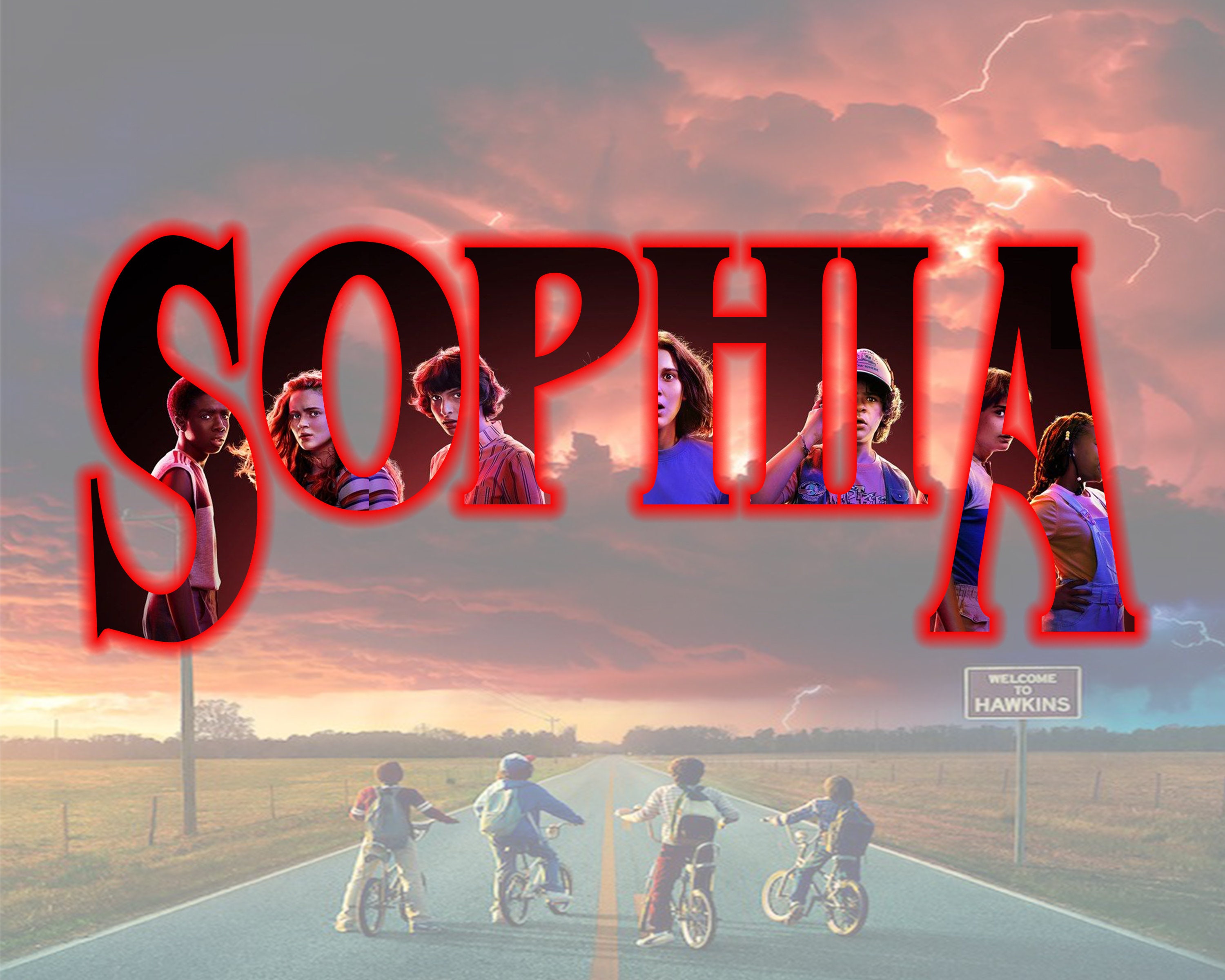 Personalized STRANGER THINGS Name Word Art // Print or Digital - Etsy