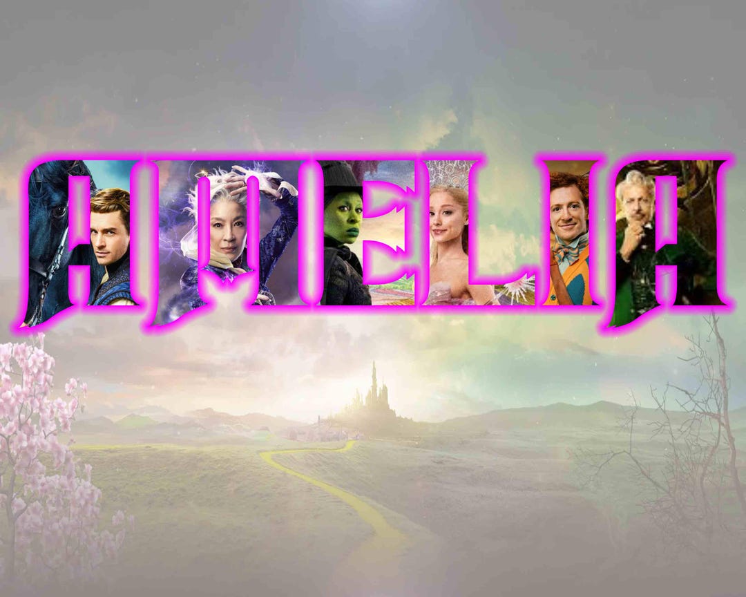 Personalized WICKED Name Word Art // 8x10 Photo Print // Characters ...