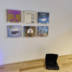 CD Bracket, Wall-mount Album Holder, Compact Disc Display Shelf ...