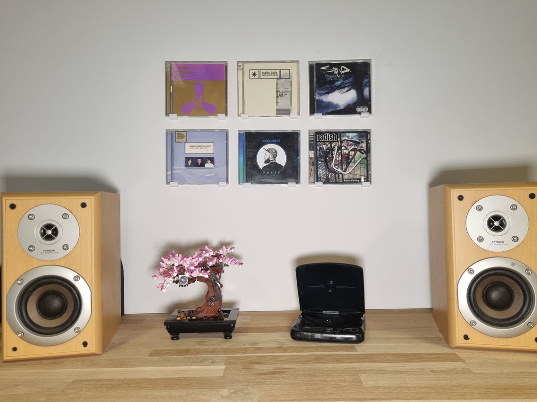 CD Bracket, Wall-mount Album Holder, Compact Disc Display Shelf ...