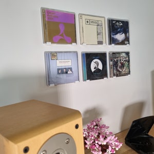 CD Bracket, Wall-mount Album Holder, Compact Disc Display Shelf ...