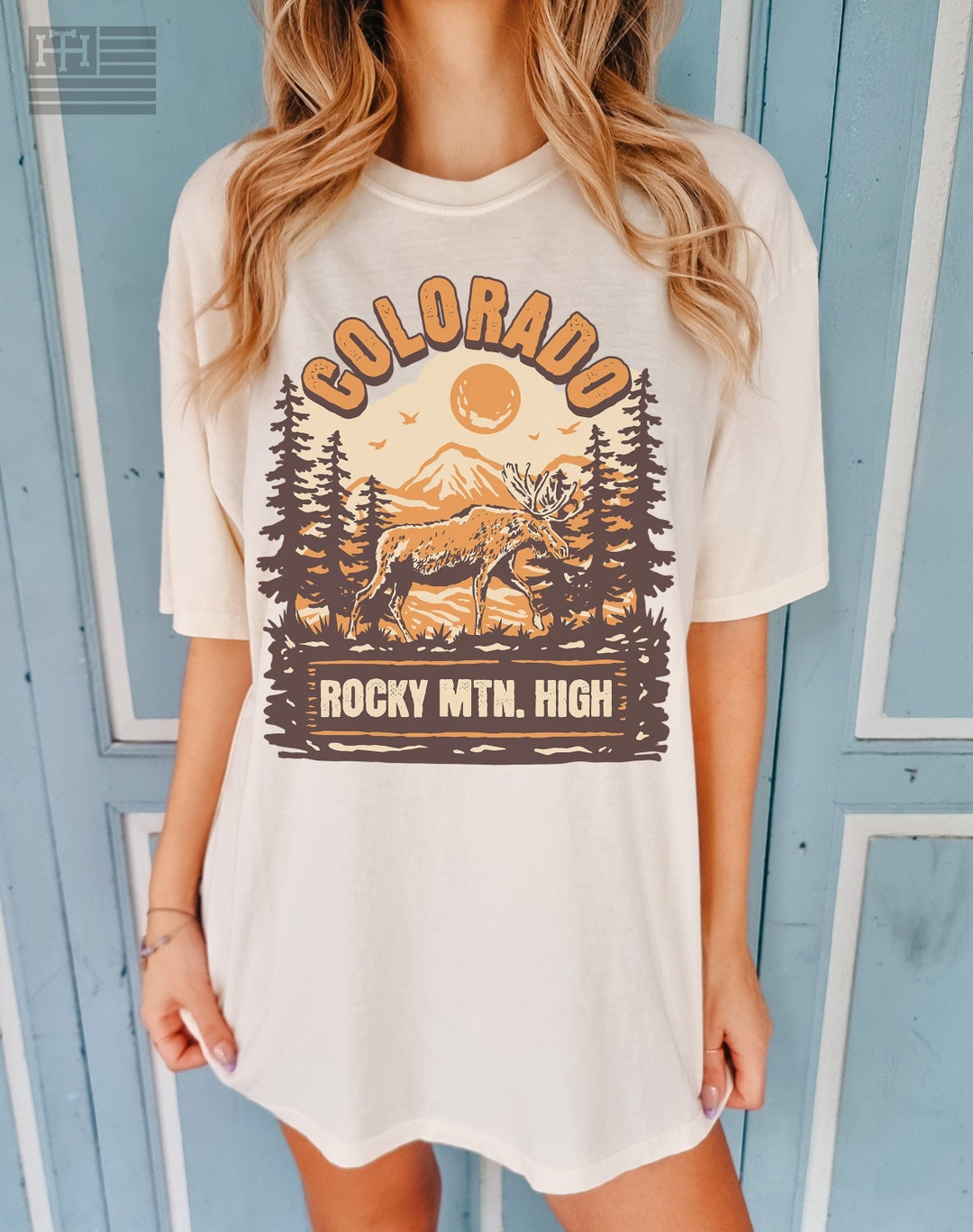 Colorado Tshirt, Rocky Mountain Shirt, Colorado Graphic Tee, Boho Tee ...