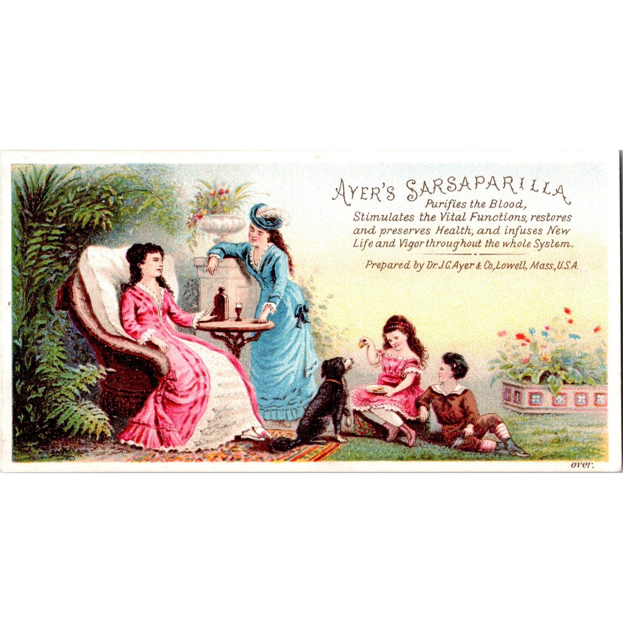 Ayer's Sarsaparilla ~ Compound Extract ~ Tonic ~ Antique Victorian ...