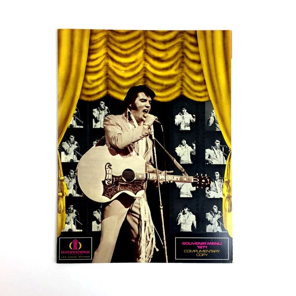 Elvis Menu 1971 - Etsy