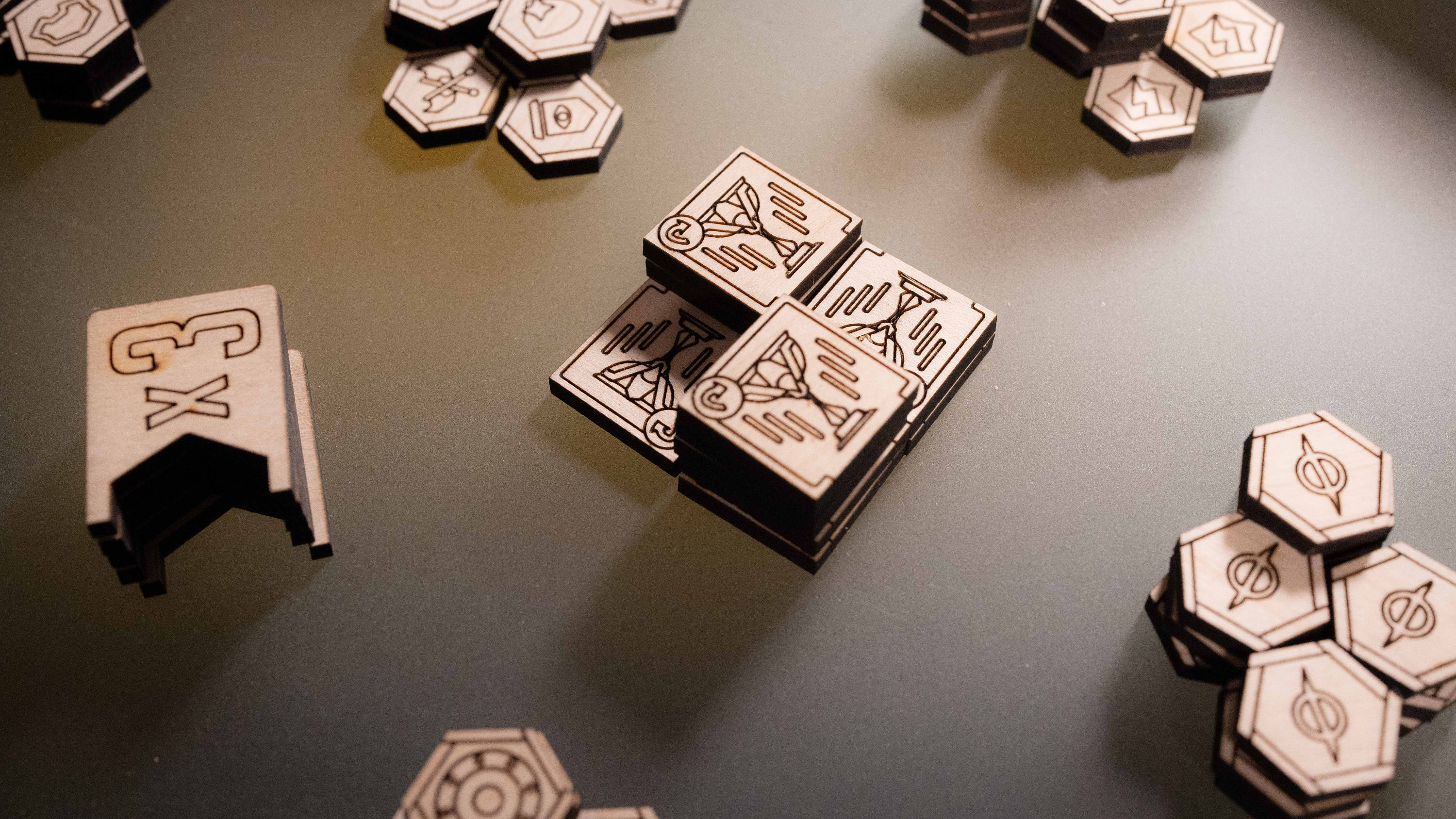 All-in-one Wooden Counters // Tokens // Life and Storm Tracker for ...