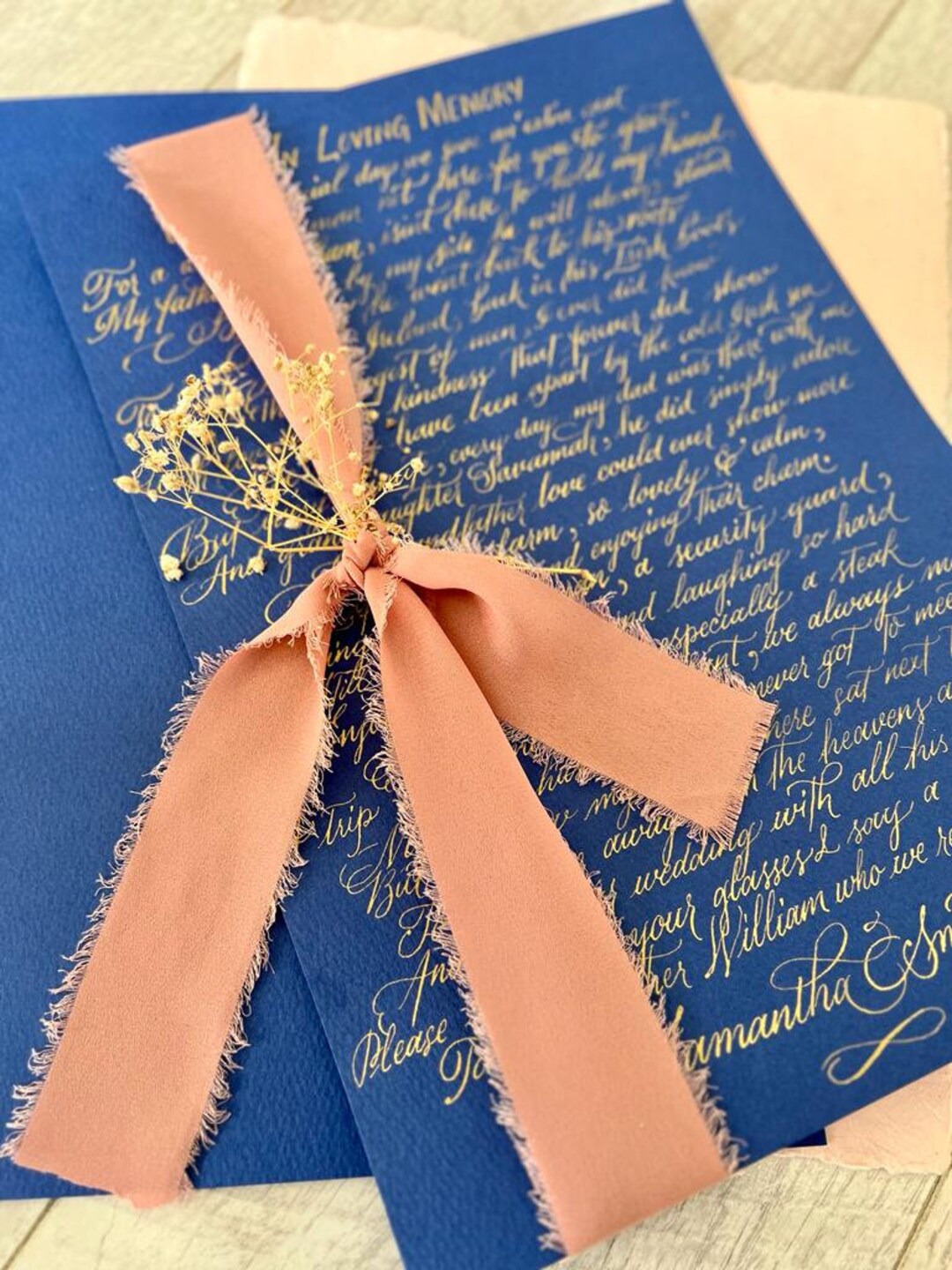 Handwritten Personalised Letter - Etsy