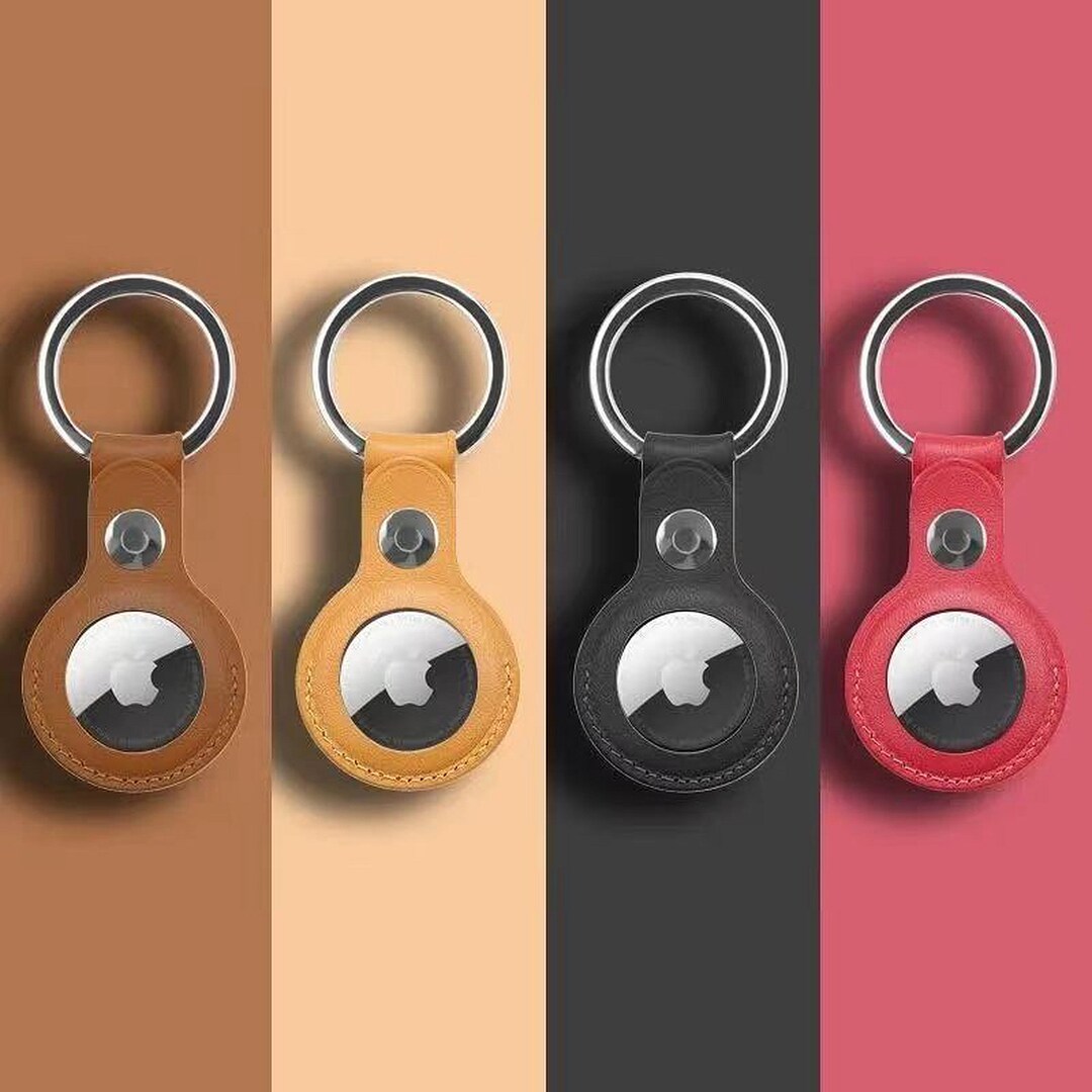 Case for Apple AirTag in Leather Look Case Cover in 14 Great Colors - Etsy