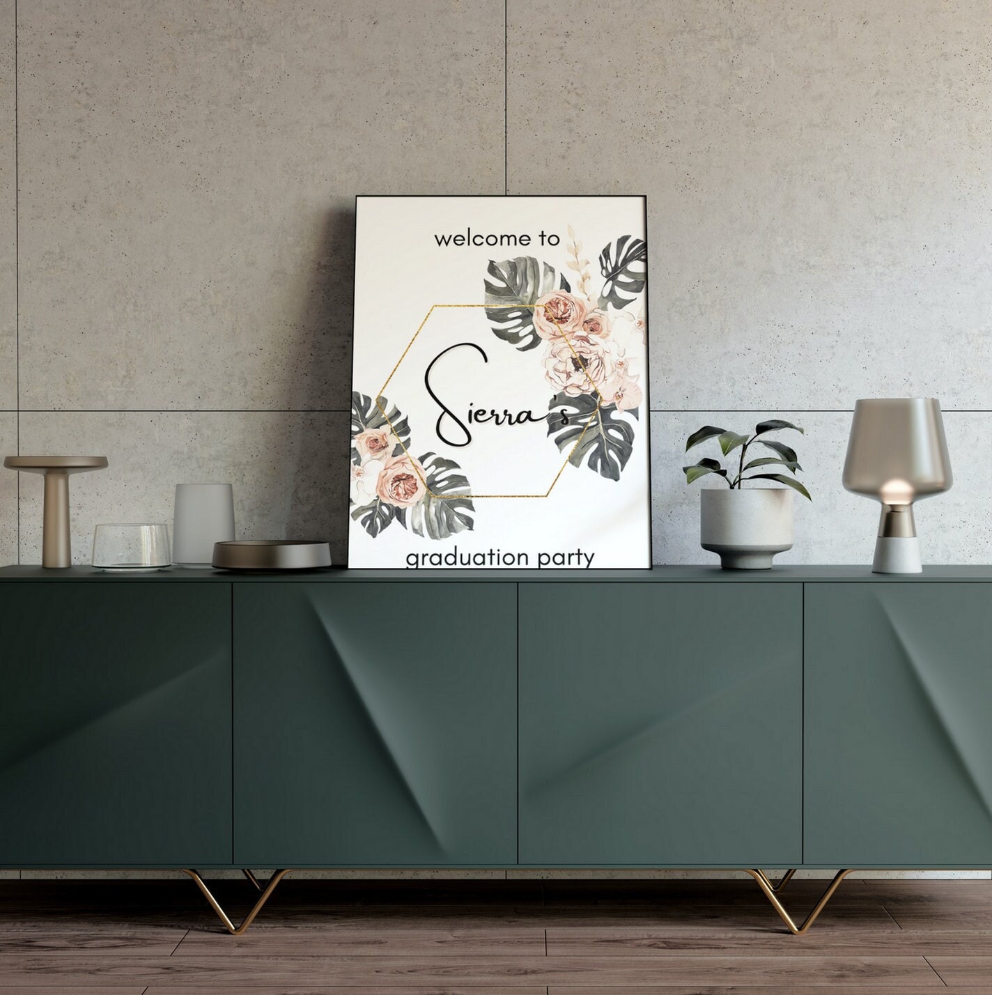 Editable Boho Style Graduation Poster Template I Graduation - Etsy