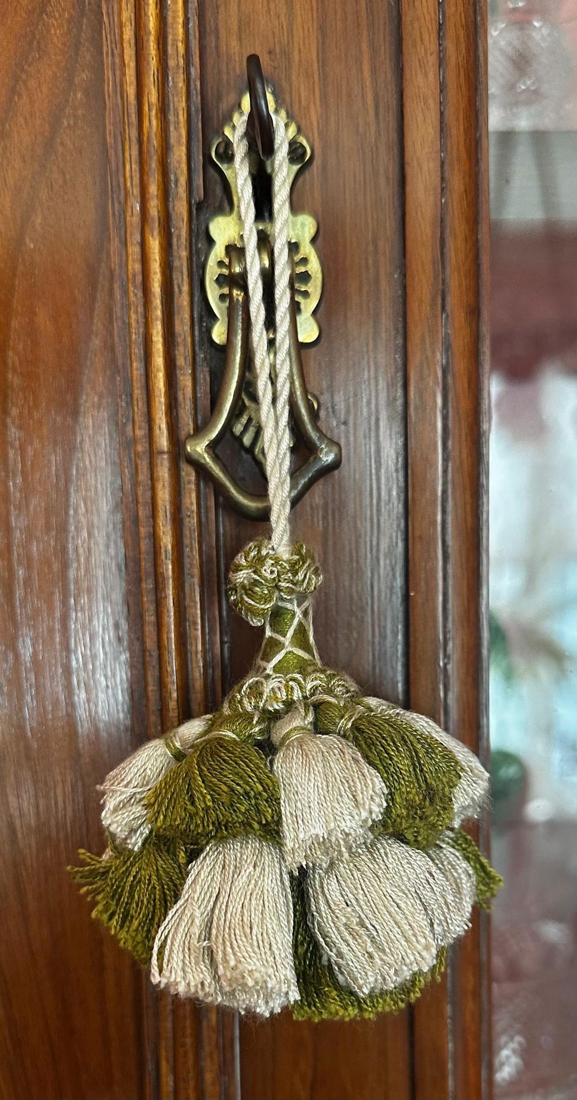 Key/furniture Tassel/fob - New - Made in Italy Olive Green & Beige - 5 ...