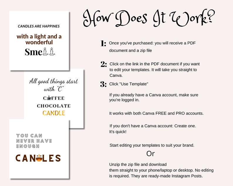 Candle Instagram Post Template, Candle Business, Candle Quotes, Ready ...