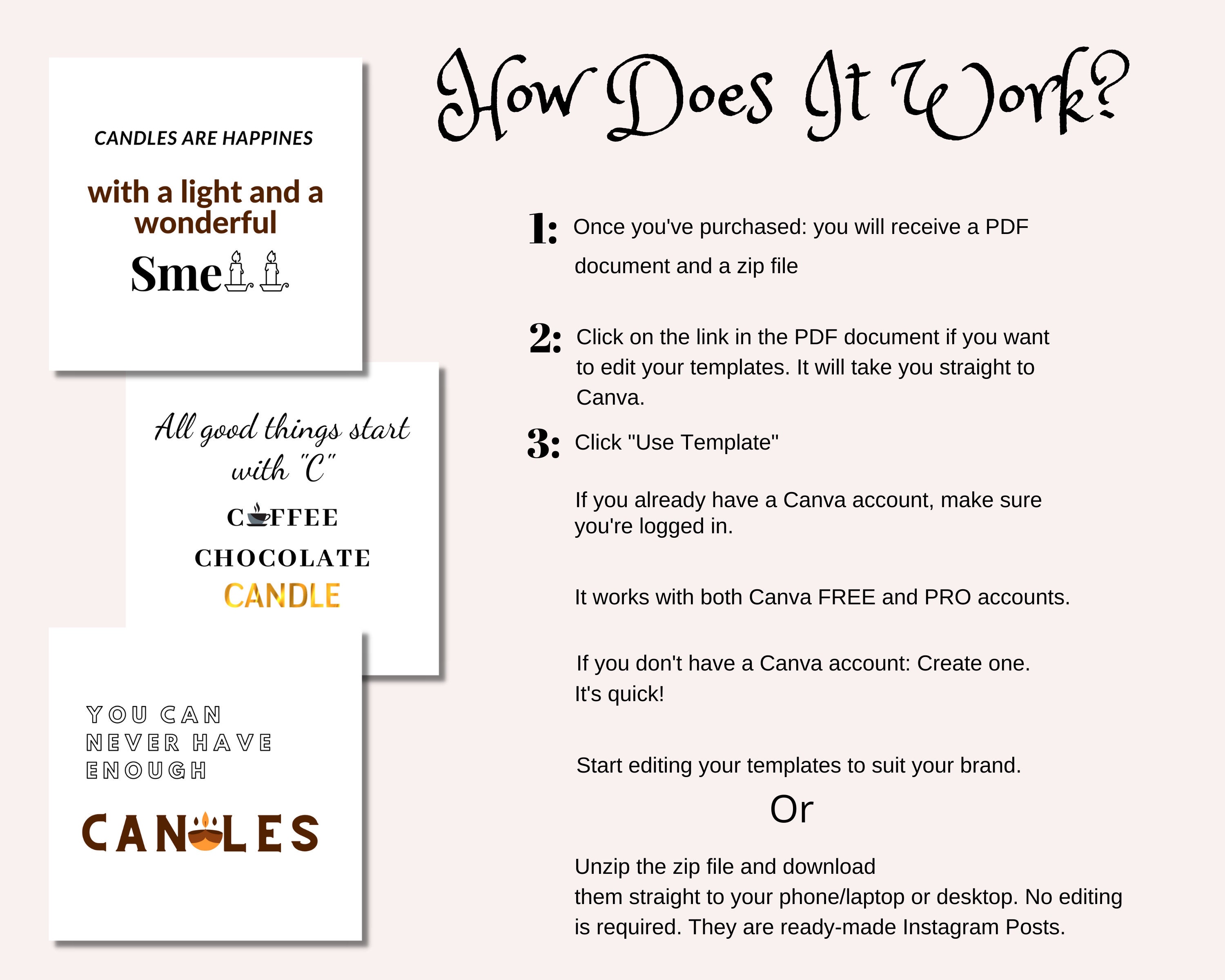 Candle Instagram Post Template, Candle Business, Candle Quotes, Ready ...