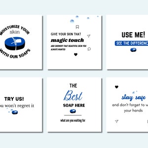 Soap Instagram Posts Templates for Soap Making Business, Soap Quotes ...