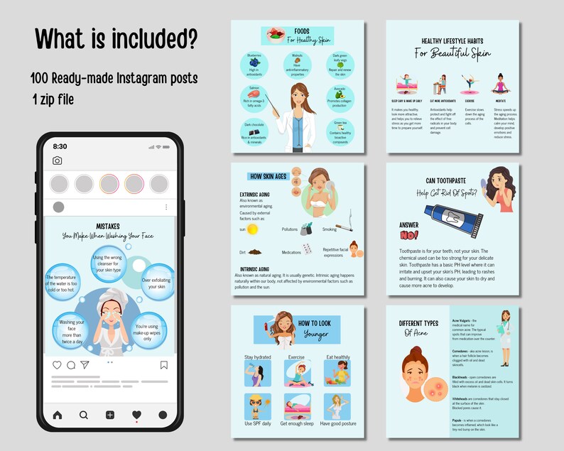 Esthetician Infographics Instagram Post for Anyone in the Skin Care ...