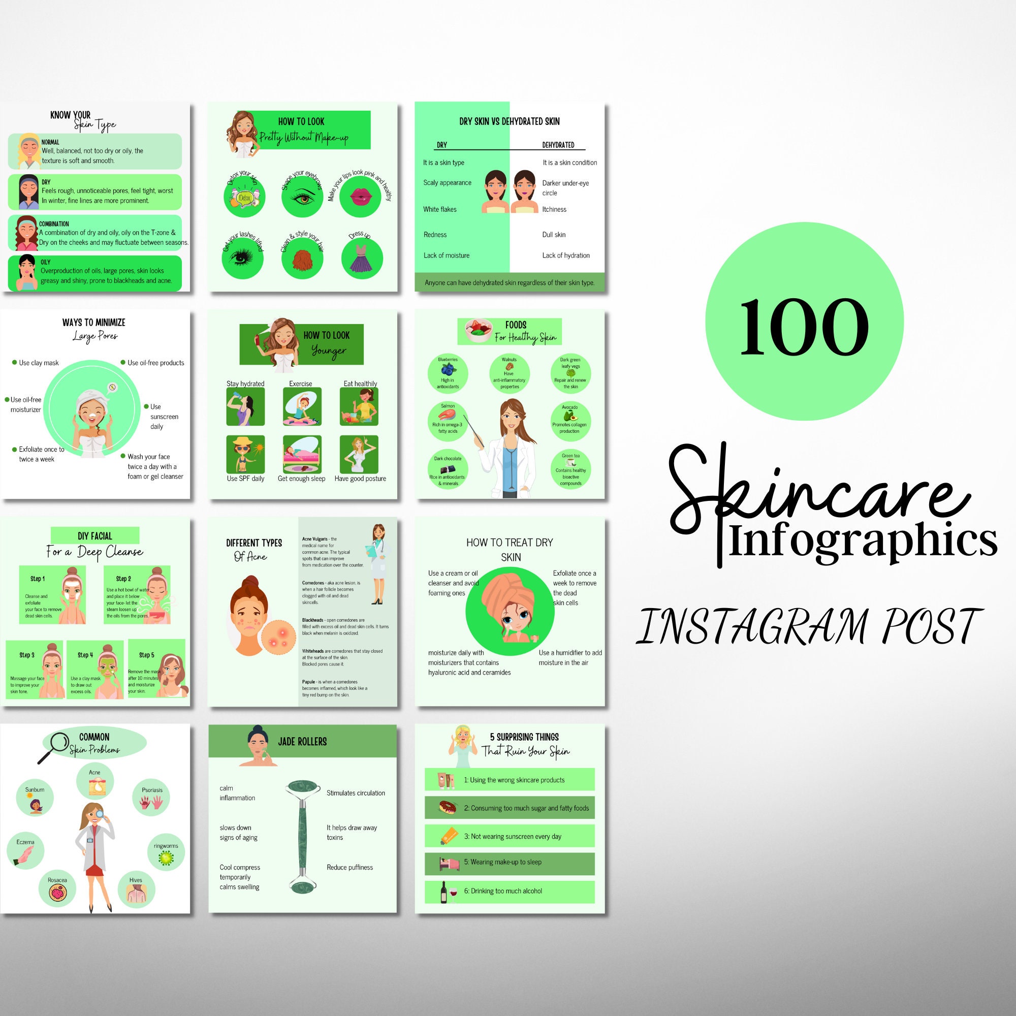 Esthetician Infographics Instagram Post for Anyone in the Skin Care ...