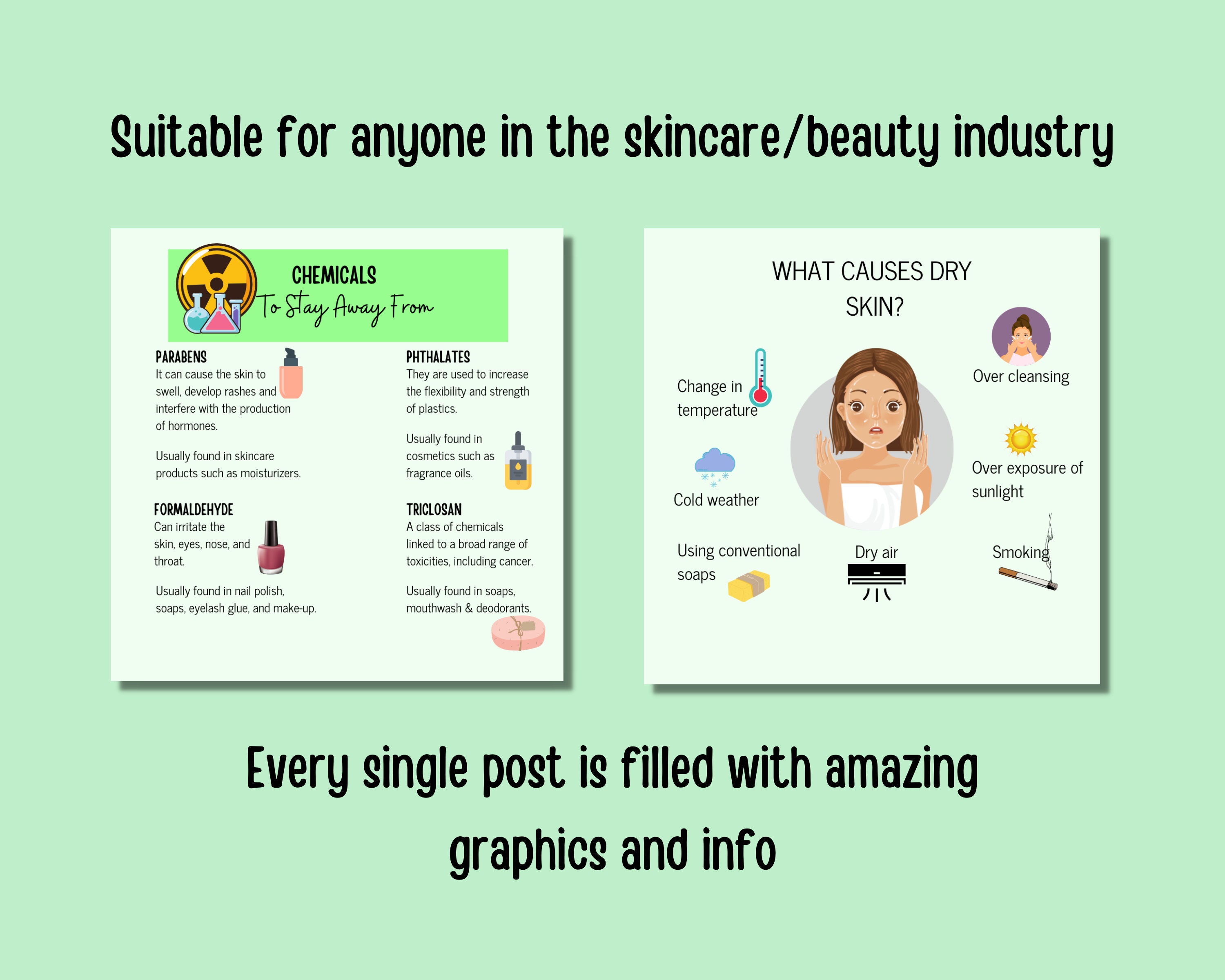 Esthetician Infographics Instagram Post for Anyone in the Skin Care ...