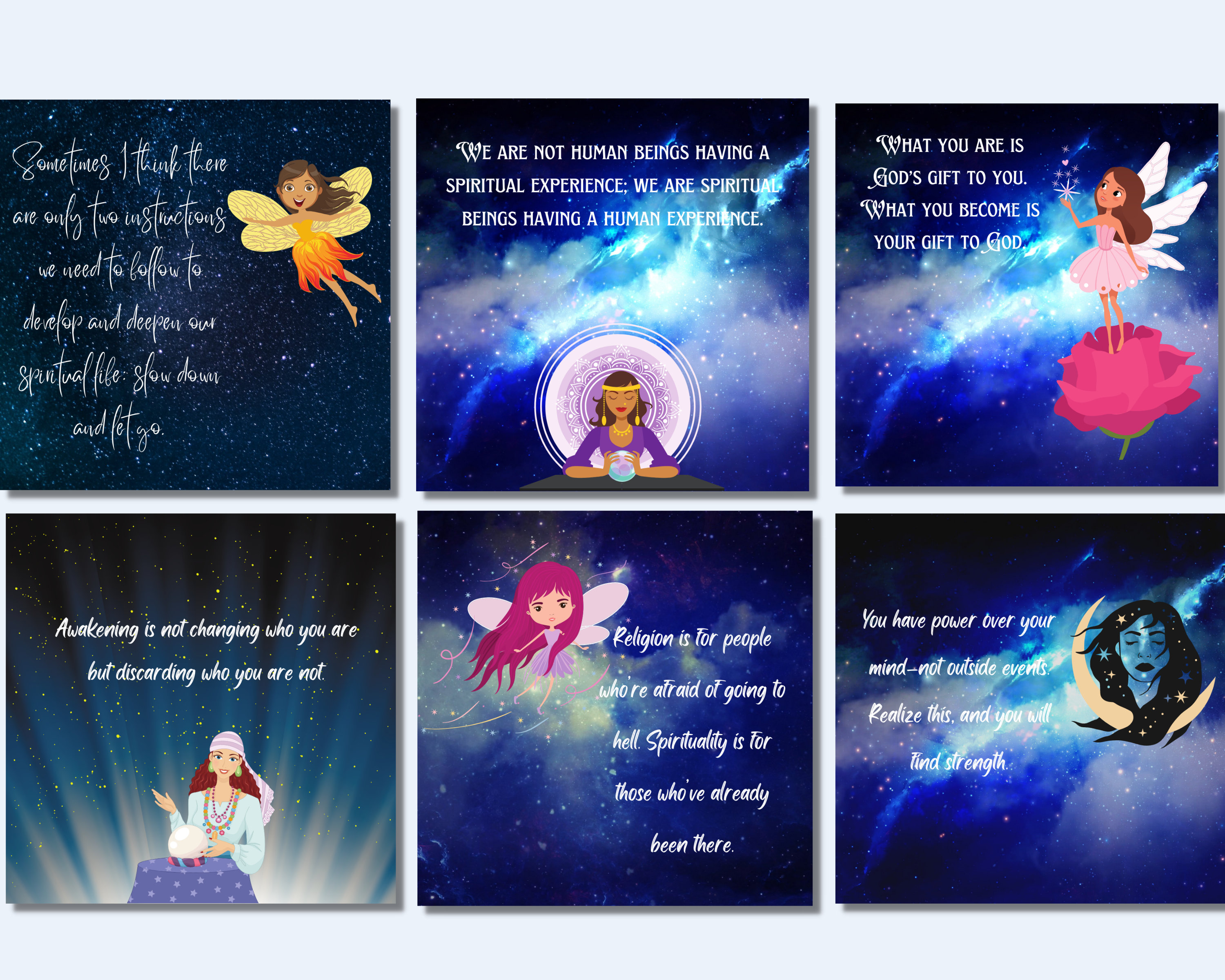 Spiritual Instagram Posts for Tarot Readers Spiritual - Etsy UK