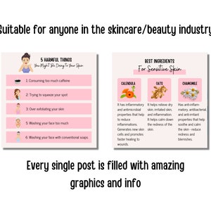 100 Skincare Infographic Instagram Posts, Esthetician Instagram Post ...