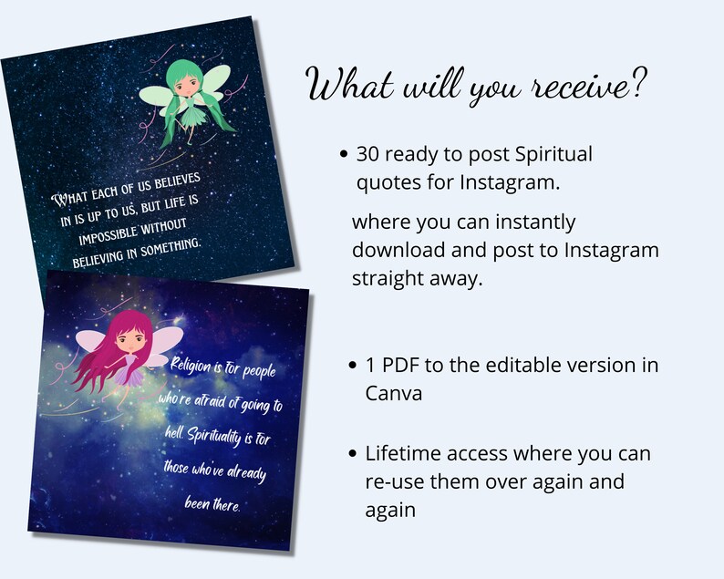 Spiritual Instagram Posts for Tarot Readers Spiritual - Etsy UK