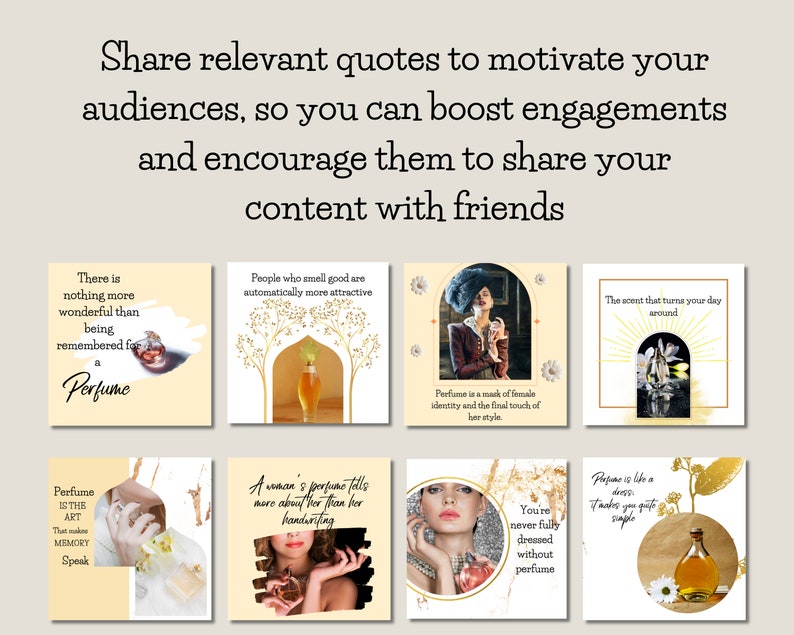 Perfume Instagram Post Templates for Perfume Makers to Help Your Small ...